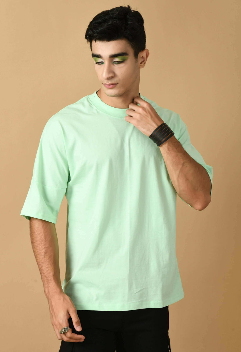Mint Kimono Oversized Cotton T-shirt By Offmint