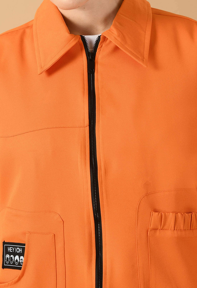 Orange Bomber Jacket's By Offmint