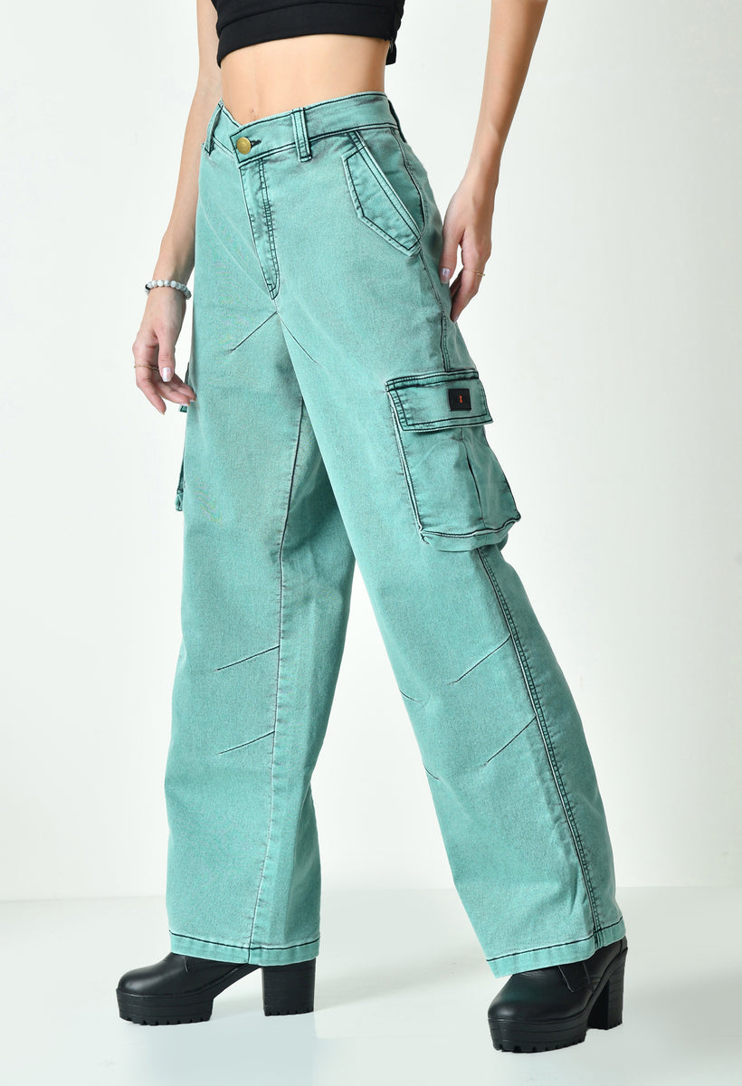 Green acid wash cargo – Offmint