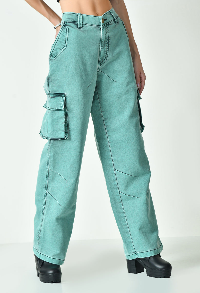 Green acid wash cargo – Offmint