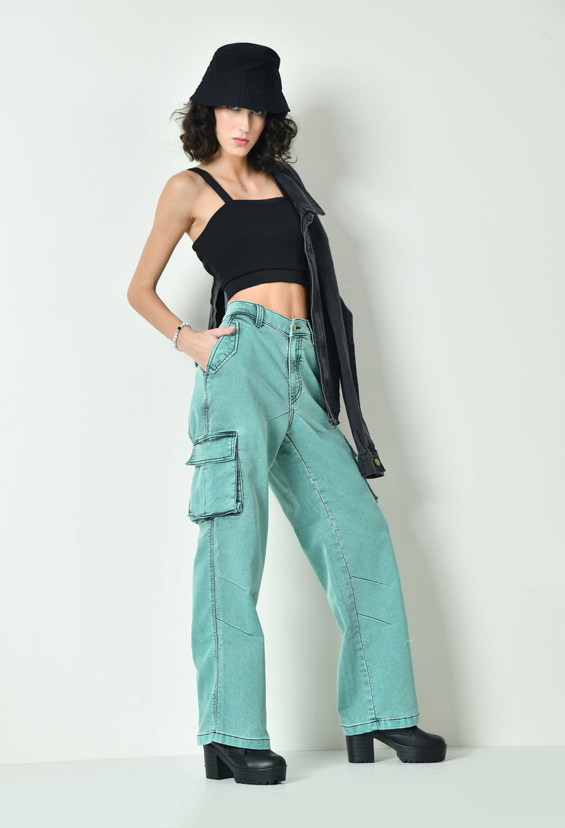 Green acid wash cargo – Offmint